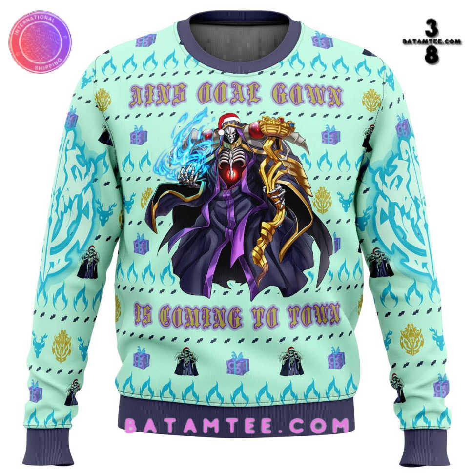 Overlord Ainz Ooal Gown Ugly Christmas Sweater Batamtee Shop Threads And Totes Your Style